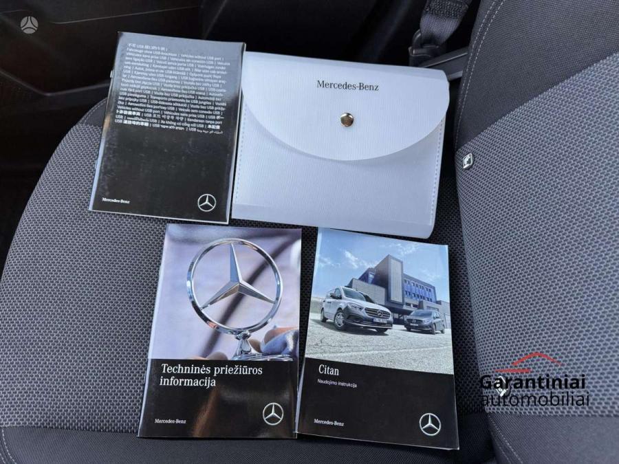 White Mercedes-Benz Citan 2022 in Vilnius, with an engine capacity of 1.50 L and mileage of 67 thousand km for 14950 €, photo 21 on AUTOMOTO.COM.LV