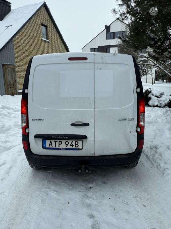 White Mercedes-Benz Citan 2021 in Kaunas, with an engine capacity of 1.50 L and mileage of 147 thousand km for 6000 €, photo 5 on AUTOMOTO.COM.LV