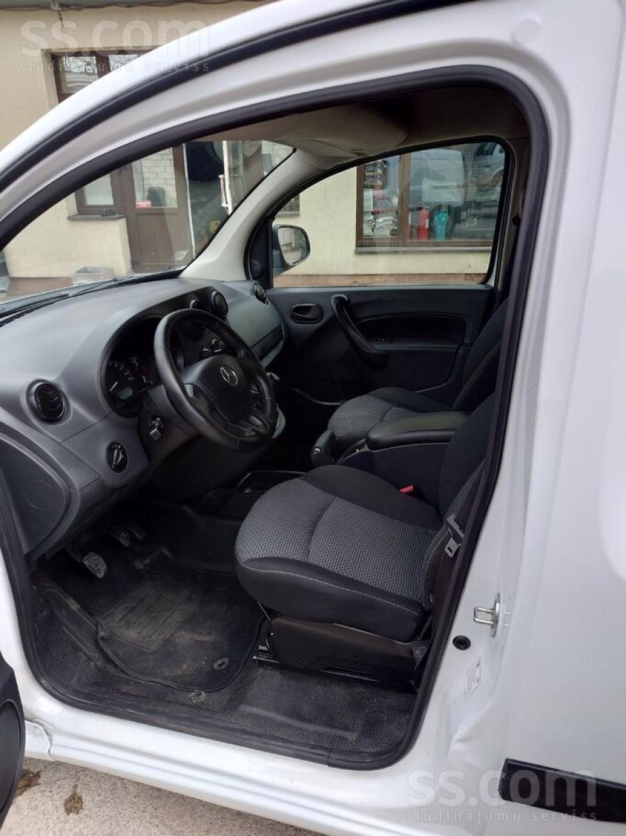 White Mercedes-Benz Citan 2014 in Liepaja, with an engine capacity of 1.50 L and mileage of 217 thousand km for 4590 €, photo 11 on AUTOMOTO.COM.LV
