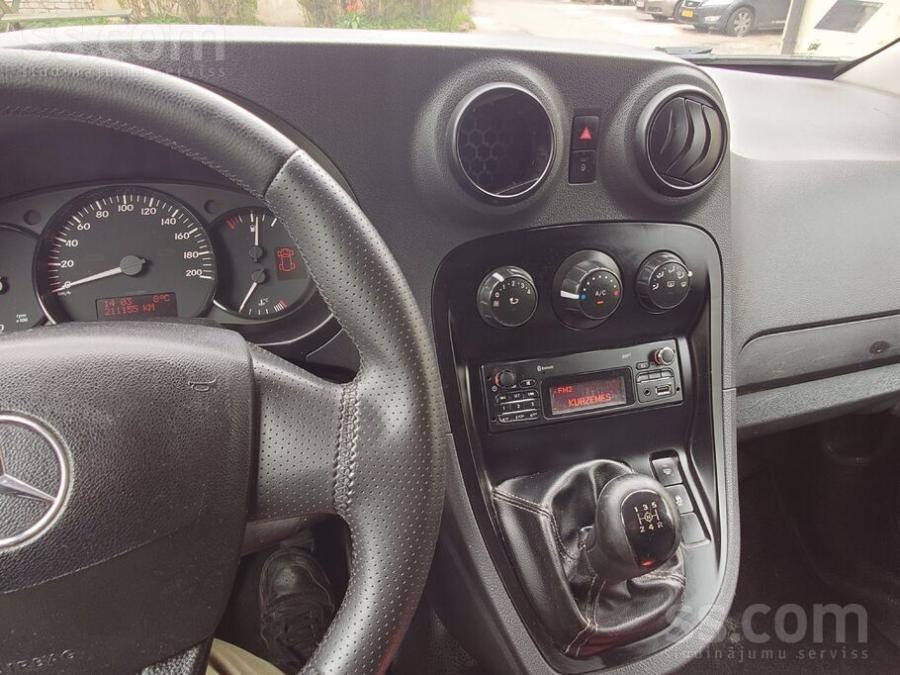 White Mercedes-Benz Citan 2014 in Liepaja, with an engine capacity of 1.50 L and mileage of 217 thousand km for 4590 €, photo 13 on AUTOMOTO.COM.LV