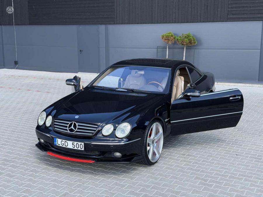 Melns Mercedes-Benz cl-500 2001 Šauļi, ar dzinēja tilpumu 4.97 L un nobraukumu 220 tūkst. km par 5600 €, foto 1 vietnē AUTOMOTO.COM.LV