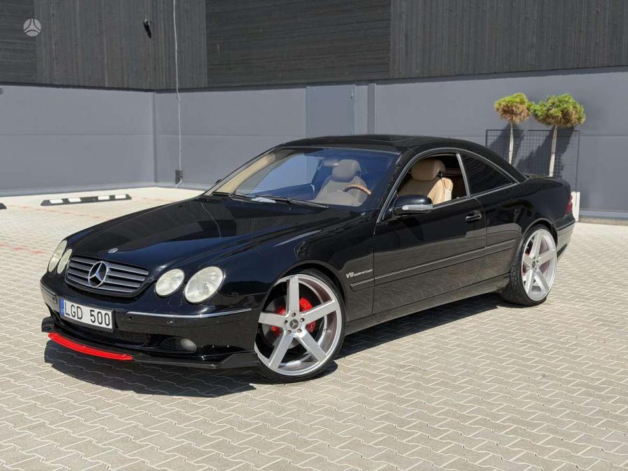 Melns Mercedes-Benz cl-500 2001 Šauļi, ar dzinēja tilpumu 4.97 L un nobraukumu 220 tūkst. km par 5600 €, foto 4 vietnē AUTOMOTO.COM.LV