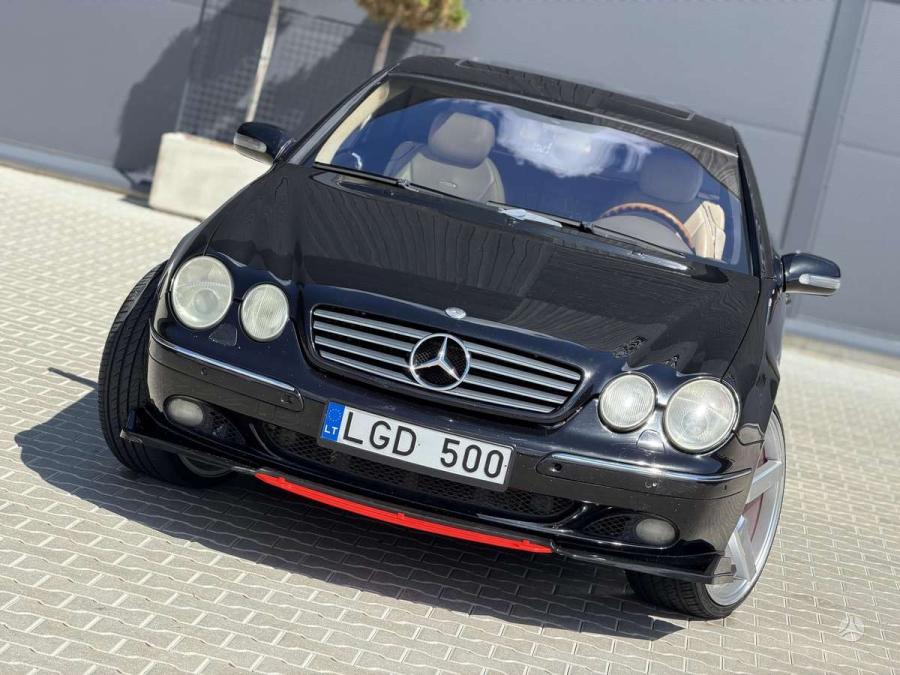 Melns Mercedes-Benz cl-500 2001 Šauļi, ar dzinēja tilpumu 4.97 L un nobraukumu 220 tūkst. km par 5600 €, foto 5 vietnē AUTOMOTO.COM.LV