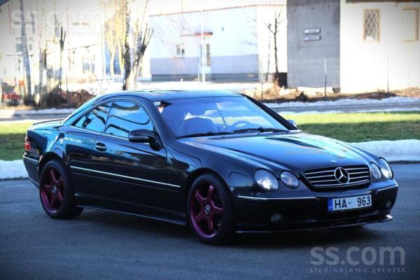 Black Mercedes-Benz cl-500 2002 in Riga, with an engine capacity of 5.00 L and mileage of 300 thousand km for 7495 €, photo 5 on AUTOMOTO.COM.LV