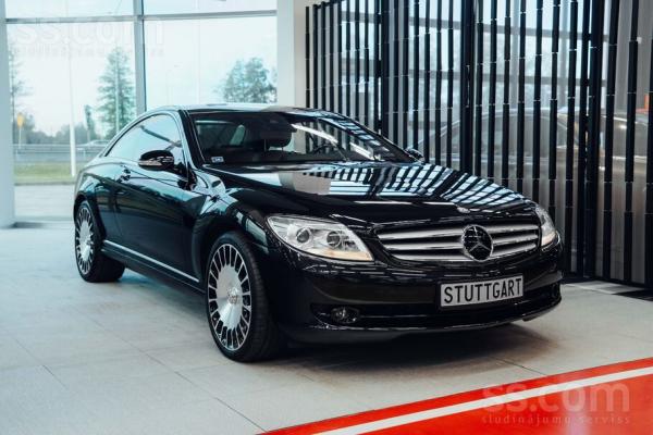 Black Mercedes-Benz cl-500 2006 in Riga, with an engine capacity of 5.50 L and mileage of 133 thousand km for 18500 €, photo 1 on AUTOMOTO.COM.LV
