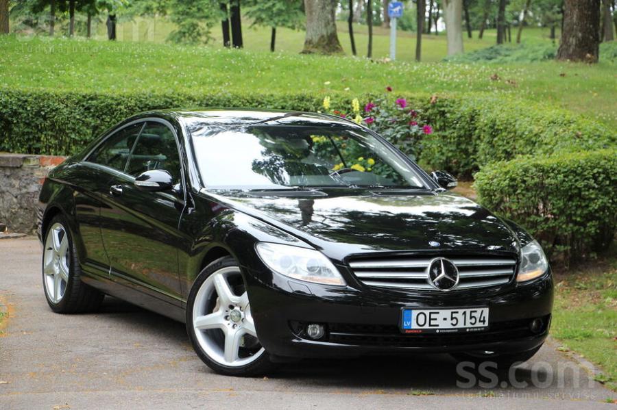 Black Mercedes-Benz cl-500 2007 in Riga, with an engine capacity of 5.50 L and mileage of 164 thousand km for 14950 €, photo 1 on AUTOMOTO.COM.LV