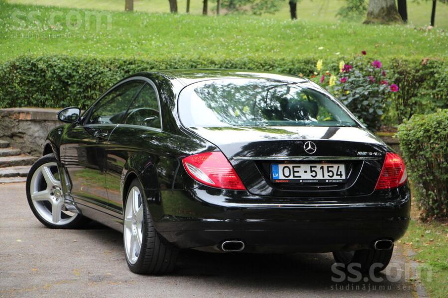 Black Mercedes-Benz cl-500 2007 in Riga, with an engine capacity of 5.50 L and mileage of 164 thousand km for 14950 €, photo 6 on AUTOMOTO.COM.LV