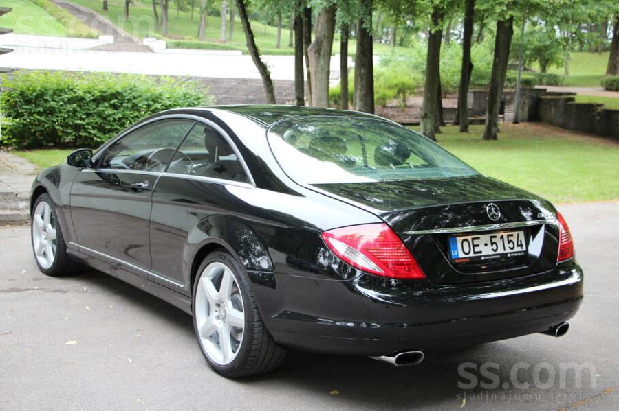 Black Mercedes-Benz cl-500 2007 in Riga, with an engine capacity of 5.50 L and mileage of 164 thousand km for 14950 €, photo 8 on AUTOMOTO.COM.LV