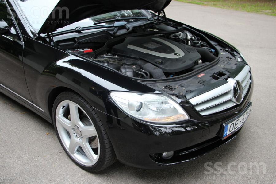 Black Mercedes-Benz cl-500 2007 in Riga, with an engine capacity of 5.50 L and mileage of 164 thousand km for 14950 €, photo 12 on AUTOMOTO.COM.LV