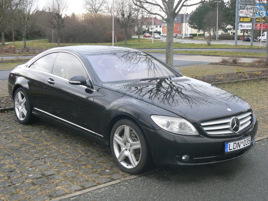 Melns Mercedes-Benz cl-500 2007 Viļņa, ar dzinēja tilpumu 5.50 L un nobraukumu 249 tūkst. km par 12500 €, foto 1 vietnē AUTOMOTO.COM.LV