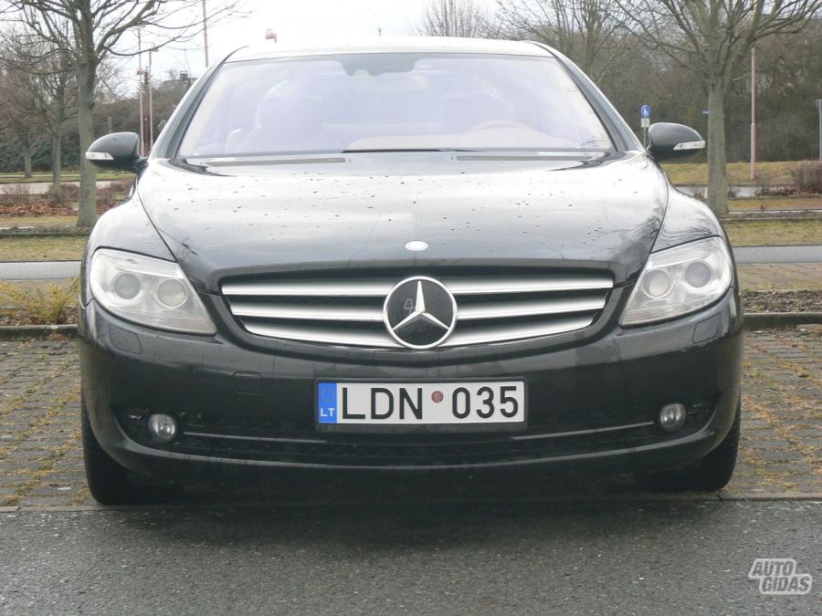 Melns Mercedes-Benz cl-500 2007 Viļņa, ar dzinēja tilpumu 5.50 L un nobraukumu 249 tūkst. km par 12500 €, foto 2 vietnē AUTOMOTO.COM.LV