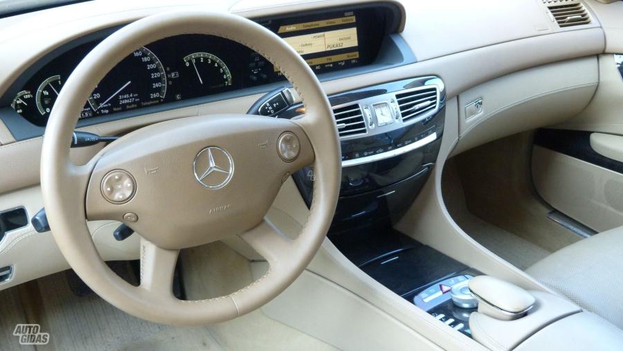 Melns Mercedes-Benz cl-500 2007 Viļņa, ar dzinēja tilpumu 5.50 L un nobraukumu 249 tūkst. km par 12500 €, foto 3 vietnē AUTOMOTO.COM.LV
