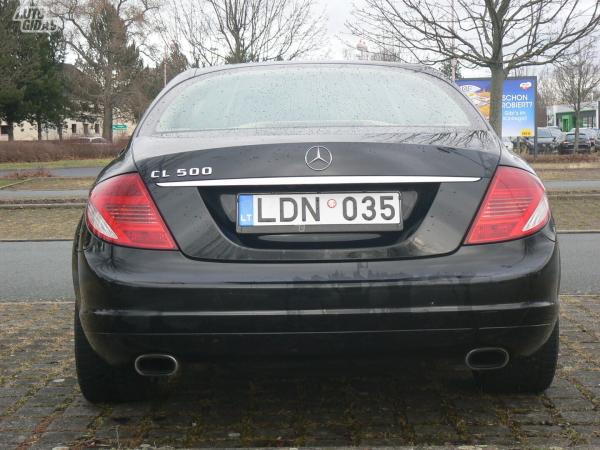 Melns Mercedes-Benz cl-500 2007 Viļņa, ar dzinēja tilpumu 5.50 L un nobraukumu 249 tūkst. km par 12500 €, foto 8 vietnē AUTOMOTO.COM.LV