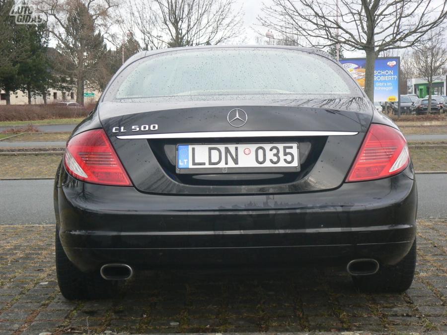 Melns Mercedes-Benz cl-500 2007 Viļņa, ar dzinēja tilpumu 5.50 L un nobraukumu 249 tūkst. km par 12500 €, foto 8 vietnē AUTOMOTO.COM.LV