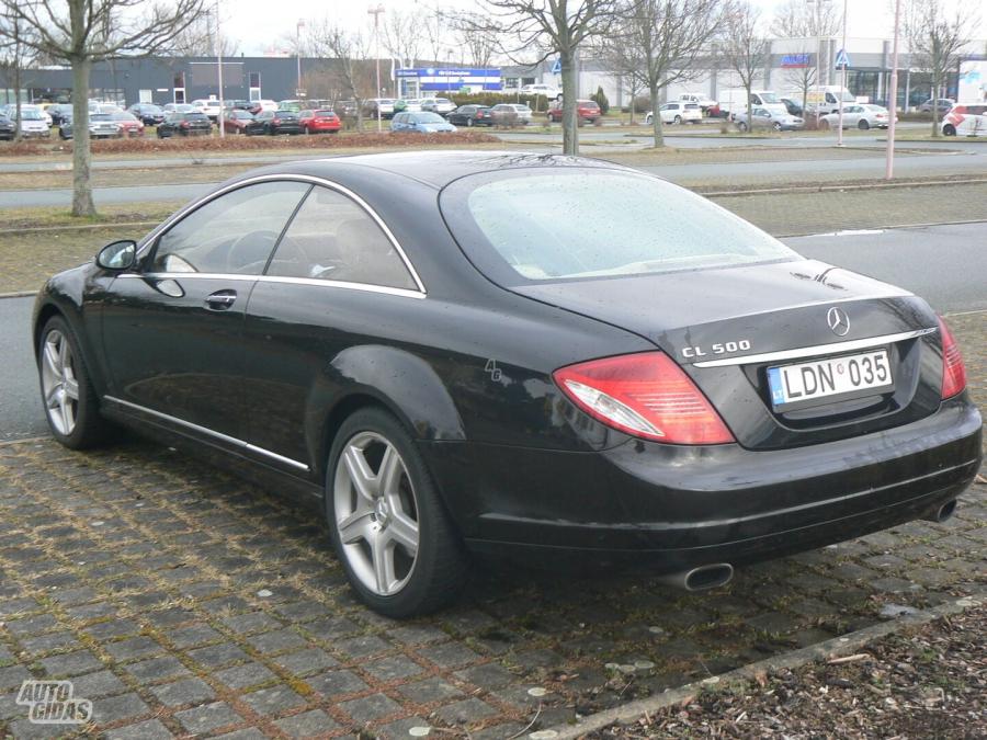 Melns Mercedes-Benz cl-500 2007 Viļņa, ar dzinēja tilpumu 5.50 L un nobraukumu 249 tūkst. km par 12500 €, foto 9 vietnē AUTOMOTO.COM.LV