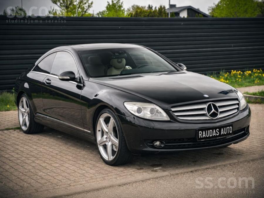 Black Mercedes-Benz cl-500 2007 in Riga, with an engine capacity of 5.50 L and mileage of 0 thousand km for 9990 €, photo 4 on AUTOMOTO.COM.LV