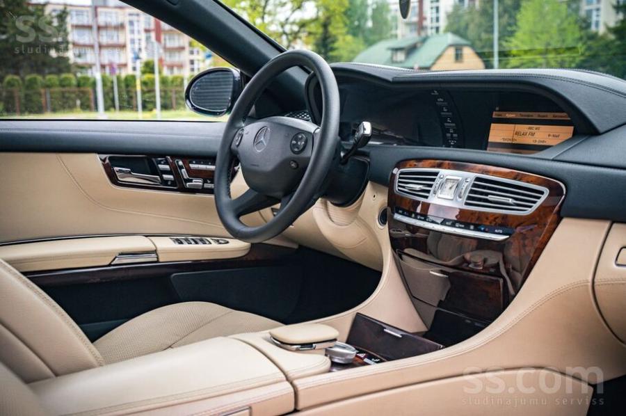 Black Mercedes-Benz cl-500 2007 in Riga, with an engine capacity of 5.50 L and mileage of 0 thousand km for 9990 €, photo 13 on AUTOMOTO.COM.LV