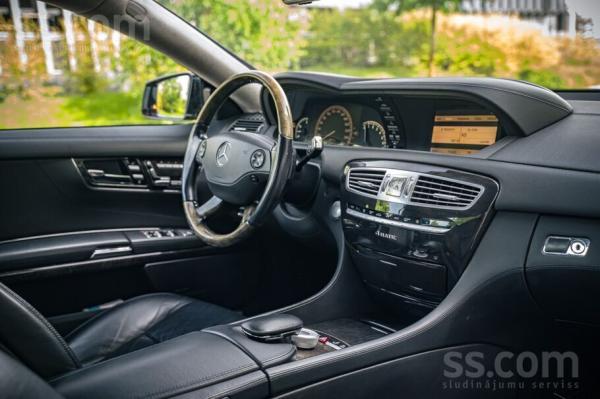 Black Mercedes-Benz cl-500 2008 in Riga, with an engine capacity of 5.50 L and mileage of 176 thousand km for 17990 €, photo 9 on AUTOMOTO.COM.LV
