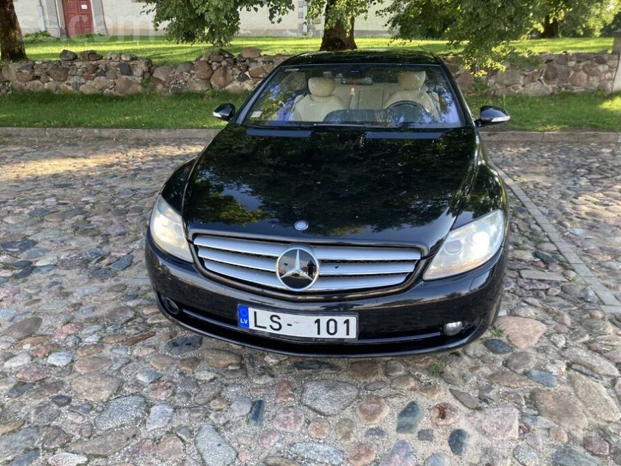Черный Мерседес ЦЛ 500 2008 в Рига, объемом двигателя 5.50 л и пробегом 273 тыс. км за 9000 €, фото 1 на AUTOMOTO.COM.LV