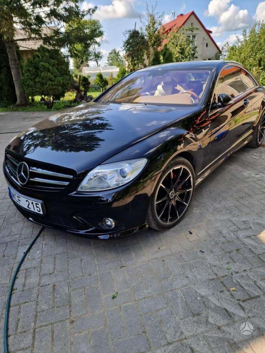 Black Mercedes-Benz cl-500 2008 in Klaipeda, with an engine capacity of 5.50 L and mileage of 168 thousand km for 10640 €, photo 3 on AUTOMOTO.COM.LV