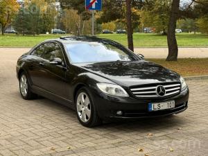 Black Mercedes-Benz cl-500 2008 in Riga, with an engine capacity of 5.50 L and mileage of 273 thousand km for 5990 €, photo  on AUTOMOTO.COM.LV