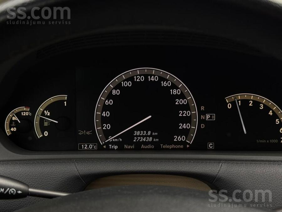Черный Мерседес ЦЛ 500 2008 в Рига, объемом двигателя 5.50 л и пробегом 273 тыс. км за 5990 €, фото 15 на AUTOMOTO.COM.LV