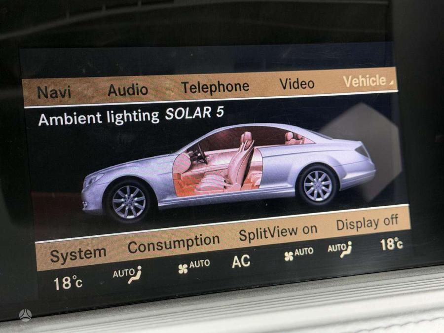 Melns Mercedes-Benz cl-500 2013 Kauņa, ar dzinēja tilpumu 4.66 L un nobraukumu 142 tūkst. km par 23000 €, foto 44 vietnē AUTOMOTO.COM.LV
