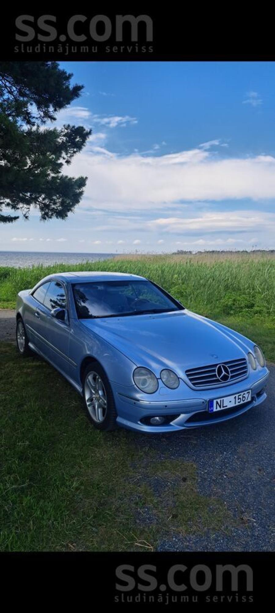 Blue Mercedes-Benz cl-500 2003 in Riga, with an engine capacity of 5.00 L and mileage of 310 thousand km for 6500 €, photo 1 on AUTOMOTO.COM.LV