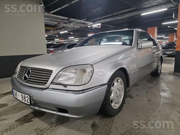 Серый Мерседес ЦЛ 500 1994 в Рига, объемом двигателя 5.00 л и пробегом 292 тыс. км за 11750 €, фото 2 на AUTOMOTO.COM.LV