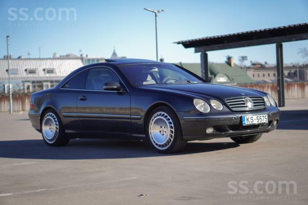 Grey Mercedes-Benz cl-500 2001 in Riga, with an engine capacity of 5.00 L and mileage of 0 thousand km for 6800 €, photo 3 on AUTOMOTO.COM.LV