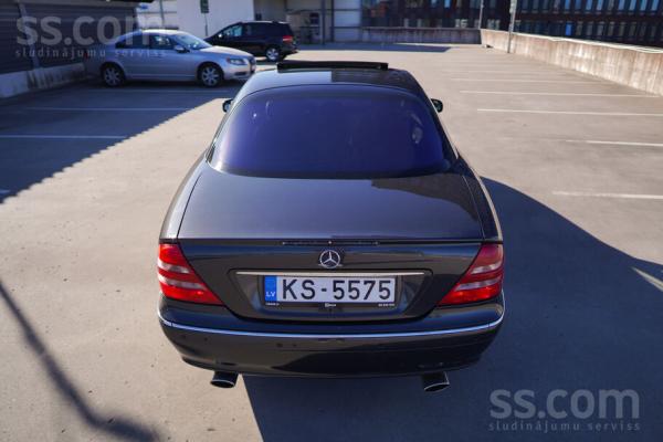 Grey Mercedes-Benz cl-500 2001 in Riga, with an engine capacity of 5.00 L and mileage of 0 thousand km for 6800 €, photo 6 on AUTOMOTO.COM.LV