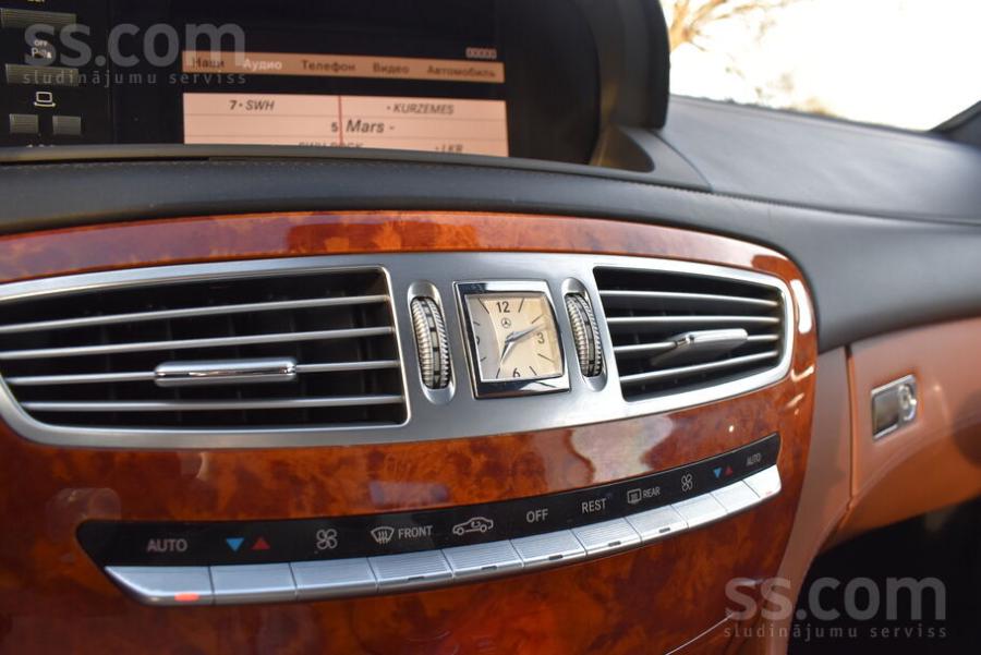Grey Mercedes-Benz cl-500 2007 in Kuldiga, with an engine capacity of 5.50 L and mileage of 0 thousand km for 16990 €, photo 9 on AUTOMOTO.COM.LV