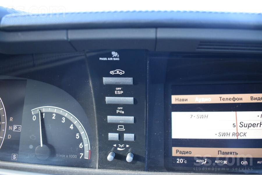 Grey Mercedes-Benz cl-500 2007 in Kuldiga, with an engine capacity of 5.50 L and mileage of 0 thousand km for 16990 €, photo 12 on AUTOMOTO.COM.LV