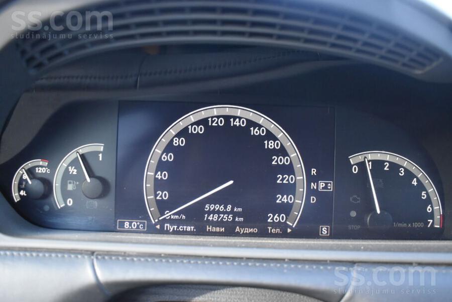 Grey Mercedes-Benz cl-500 2007 in Kuldiga, with an engine capacity of 5.50 L and mileage of 0 thousand km for 16990 €, photo 13 on AUTOMOTO.COM.LV