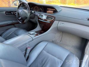 Grey Mercedes-Benz cl-500 2007 in Riga, with an engine capacity of 5.00 L and mileage of 187 thousand km for 22850 €, photo 6 on AUTOMOTO.COM.LV