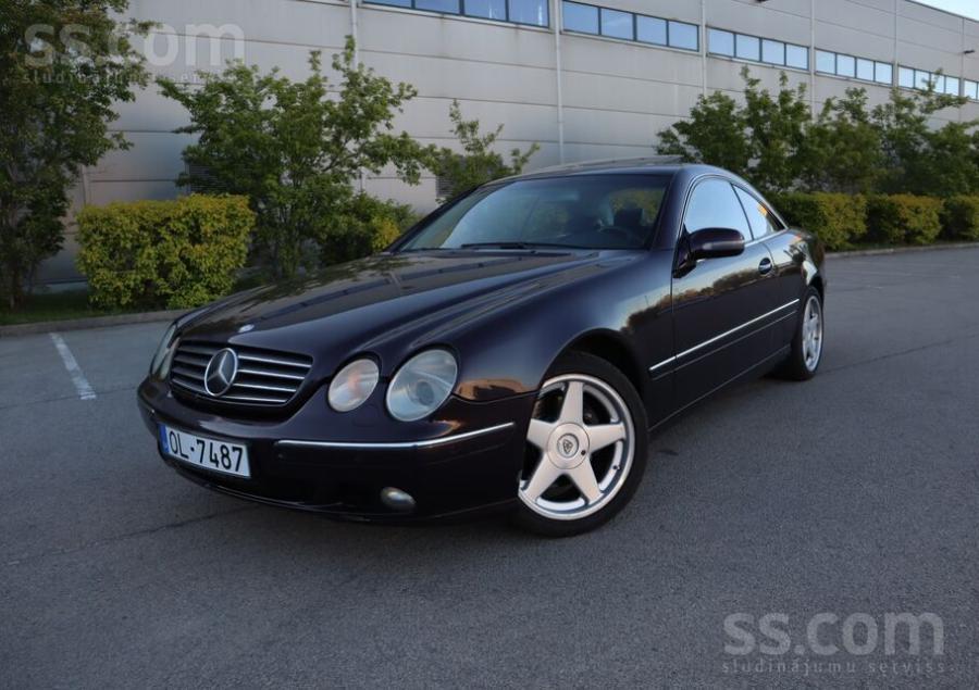 Фиолетовый Мерседес ЦЛ 500 1999 в Рига, объемом двигателя 5.00 л и пробегом 317 тыс. км за 4490 €, фото 1 на AUTOMOTO.COM.LV