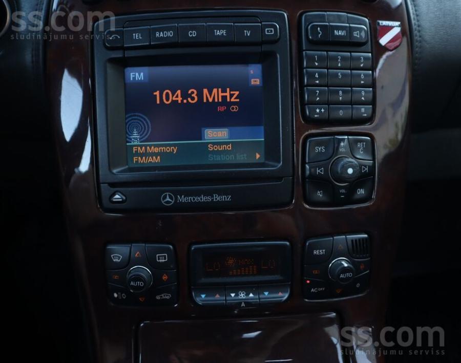 Фиолетовый Мерседес ЦЛ 500 1999 в Рига, объемом двигателя 5.00 л и пробегом 317 тыс. км за 4490 €, фото 21 на AUTOMOTO.COM.LV