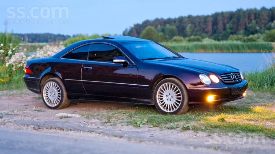 Violet Mercedes-Benz cl-500 2000 in Riga, with an engine capacity of 5.00 L and mileage of 292 thousand km for 7500 €, photo 7 on AUTOMOTO.COM.LV
