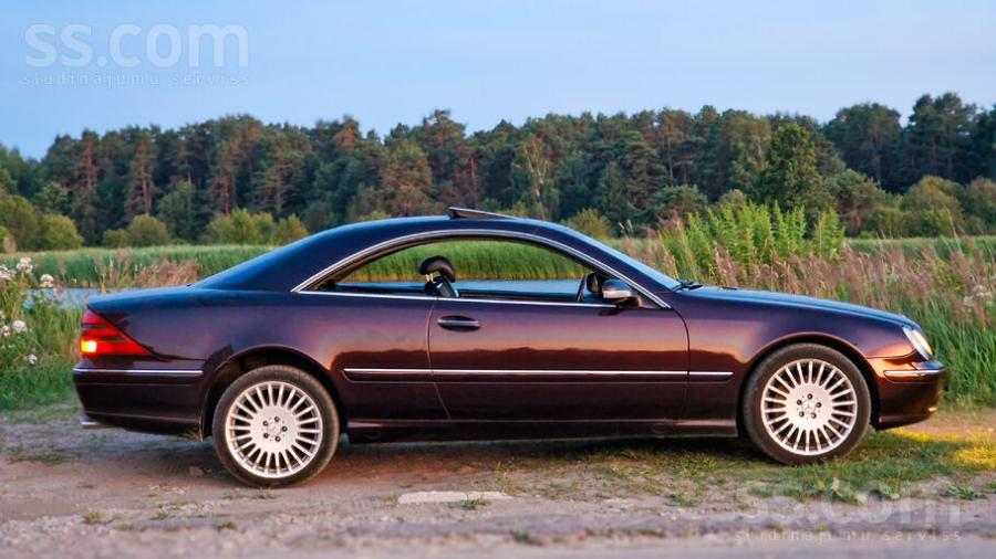 Violet Mercedes-Benz cl-500 2000 in Riga, with an engine capacity of 5.00 L and mileage of 292 thousand km for 7500 €, photo 9 on AUTOMOTO.COM.LV