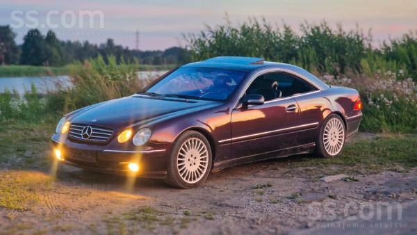 Фиолетовый Мерседес ЦЛ 500 2000 в Рига, объемом двигателя 5.00 л и пробегом 292 тыс. км за 7500 €, фото 10 на AUTOMOTO.COM.LV