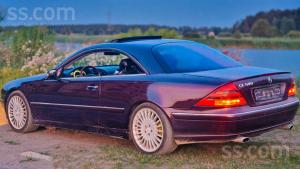 Violet Mercedes-Benz cl-500 2000 in Riga, with an engine capacity of 5.00 L and mileage of 292 thousand km for 7500 €, photo 13 on AUTOMOTO.COM.LV