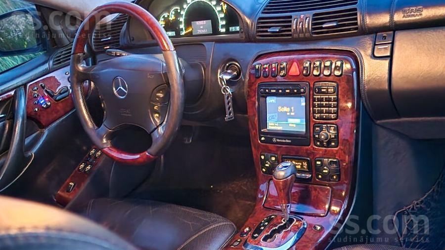 Violet Mercedes-Benz cl-500 2000 in Riga, with an engine capacity of 5.00 L and mileage of 292 thousand km for 7500 €, photo 18 on AUTOMOTO.COM.LV