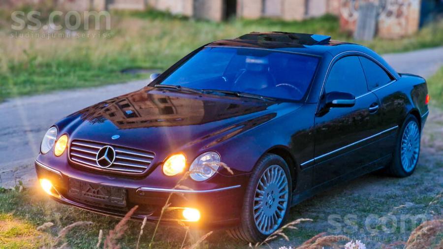 Violet Mercedes-Benz cl-500 2000 in Riga, with an engine capacity of 5.00 L and mileage of 292 thousand km for 7500 €, photo 24 on AUTOMOTO.COM.LV