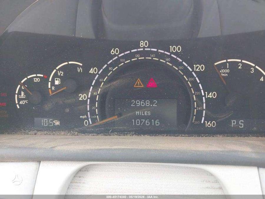 Серый Мерседес ЦЛ 600 2002 в Паневежис, объемом двигателя 5.79 л и пробегом 170 тыс. км за 5600 €, фото 6 на AUTOMOTO.COM.LV