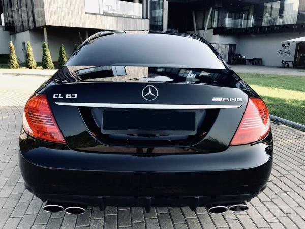 Black Mercedes-Benz cl-63-amg 2009 in Jurmala, with an engine capacity of 6.20 L and mileage of 125 thousand km for 34900 €, photo 4 on AUTOMOTO.COM.LV