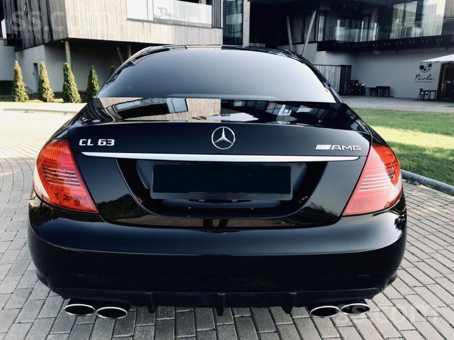 Black Mercedes-Benz cl-63-amg 2009 in Jurmala, with an engine capacity of 6.20 L and mileage of 125 thousand km for 34900 €, photo 4 on AUTOMOTO.COM.LV