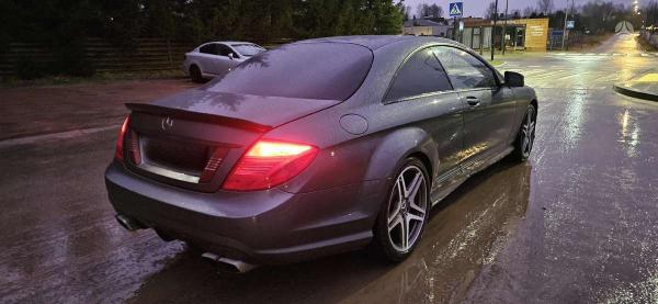 Grey Mercedes-Benz cl-63-amg 2011 in Vilnius, with an engine capacity of 5.46 L and mileage of 103 thousand km for 29700 €, photo 4 on AUTOMOTO.COM.LV