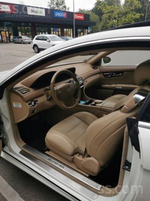 White Mercedes-Benz cl-63-amg 2008 in Riga, with an engine capacity of 6.20 L and mileage of 140 thousand km for 29000 €, photo 6 on AUTOMOTO.COM.LV