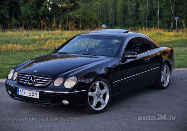 Black Mercedes-Benz CL-Class 2004 in Tallinn, with an engine capacity of 5.00 L and mileage of 285 thousand km for 6900 €, photo 1 on AUTOMOTO.COM.LV