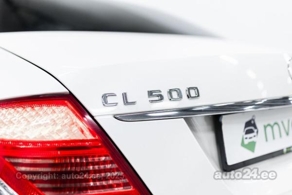 White Mercedes-Benz CL-Class 2009 in Tallinn, with an engine capacity of 5.50 L and mileage of 238 thousand km for 14990 €, photo 11 on AUTOMOTO.COM.LV